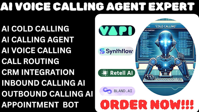 Setup vapi ai cold calling agent, ai voice chatbot,sales bot, ai agent retell ai by Promise_maj ...