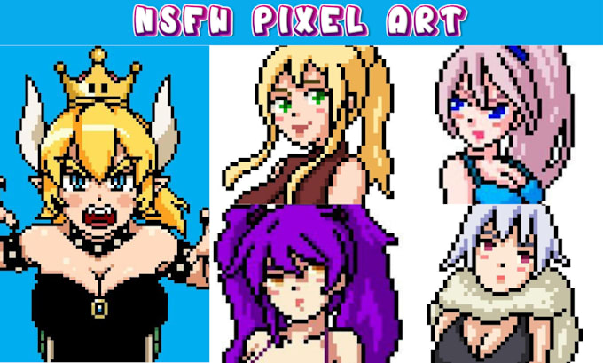 Nsfw pixel 8 bit art character game assets pixel animated gif rpg maker 16 bit by Edwin_uche1 ...