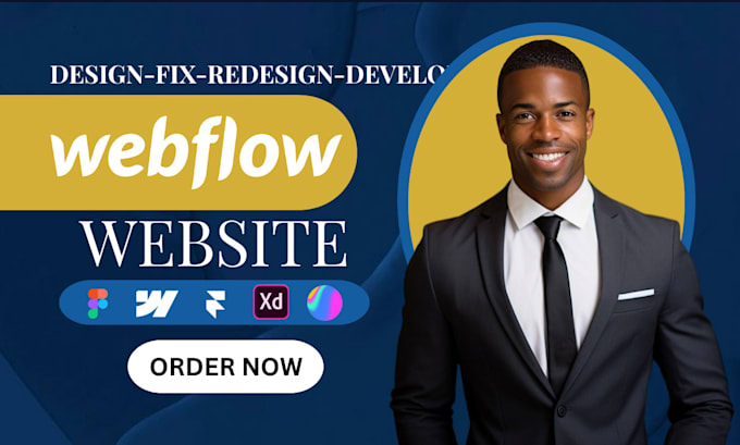 Design responsive website, edit, change, redesign or fix layout using webflow by Sebastian_ma11 ...