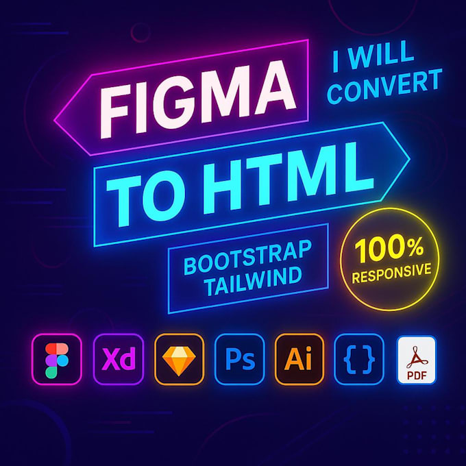 Convert figma to html, create responsive web by Rezwana123 | Fiverr
