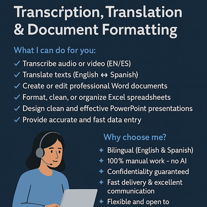 Transcribe, translate, and professionally format your documents by ...