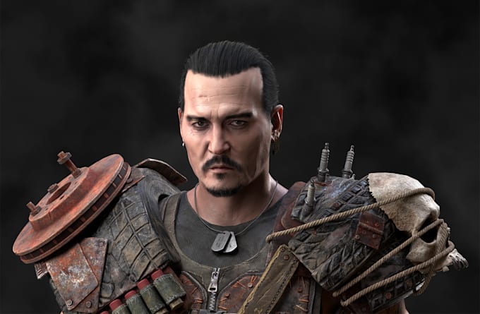 Realistic 3d character model humanoid game ready metahuman design vfx ...