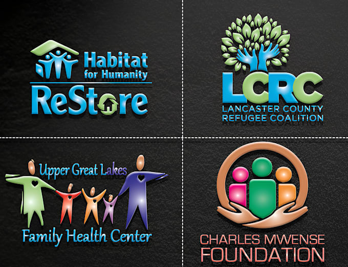 Non profit logo designs unique and eye catching by Felisha_lowe | Fiverr
