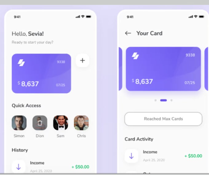 Design fintech mobile app ui ux using figma by Scofield_fred | Fiverr