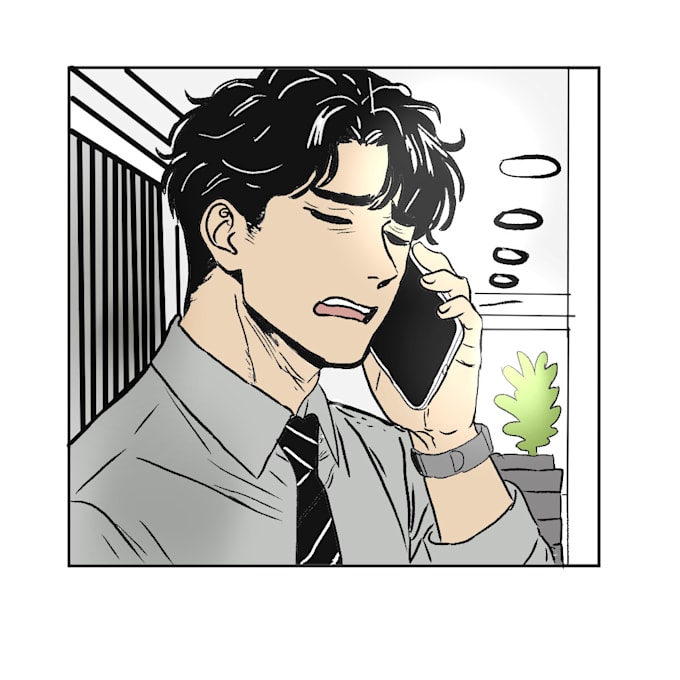 Draw expressive webtoon panels and lineart by Mccastillo106 | Fiverr