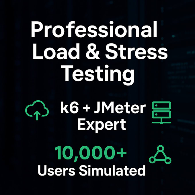 Do expert performance load stress testing using k6 jmeter by Pk_prasad ...