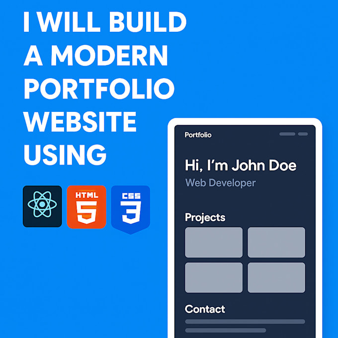 Create a stunning personal portfolio with react and modern web tech by ...