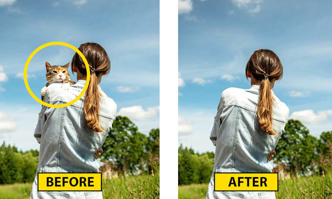 Remove objects from photo by Wolfshadow10 | Fiverr