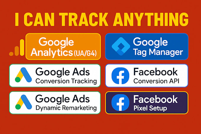 Setup meta pixel, google analytics 4, ads conversion api, ga4 ecommerce tracking by Tracking ...