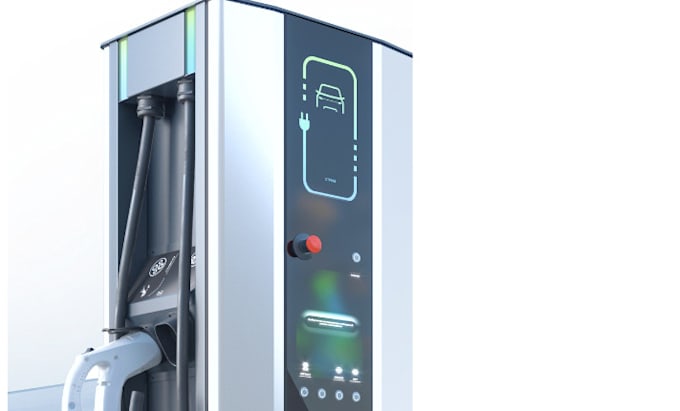 3d ev charger animation 3d charging station animation electronic ...