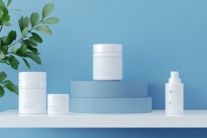 Design minimalist cosmetic and supplement label packaging by Hanrunsbur ...