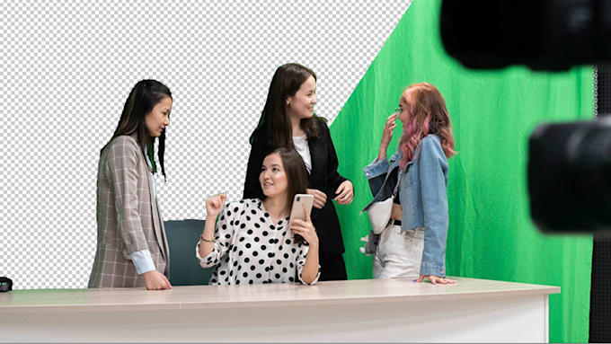 Remove video green bg object moving, logo and watermark rotating by ...