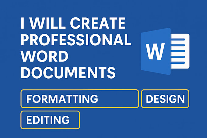 Professionally format, edit, and design microsoft word documents by ...