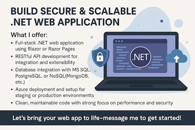 A modern net web application with blazor or razor pages by Bediraygun | Fiverr