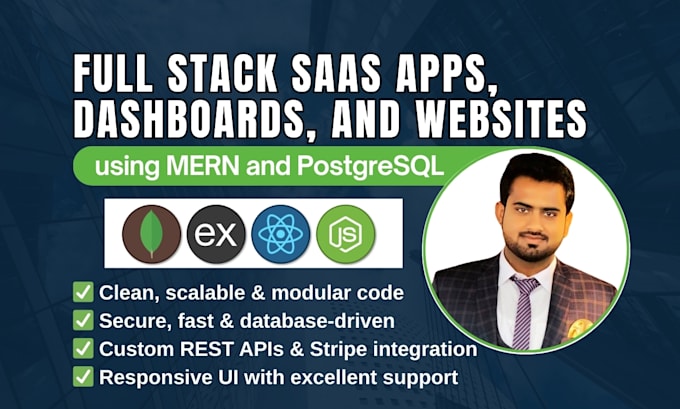 Build full stack saas apps, dashboards and websites using mern and ...