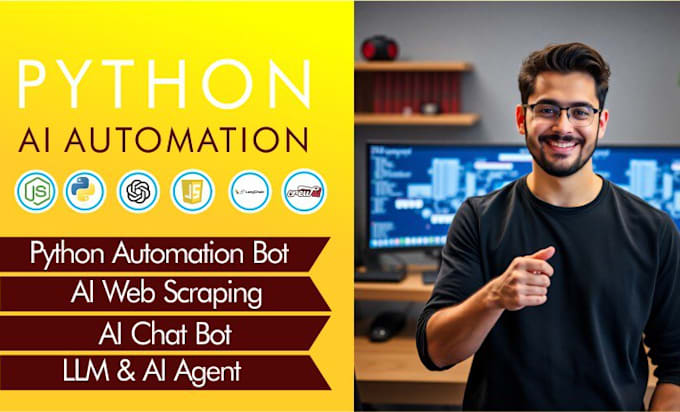 Do Python Ai Automation Web Scraping Ocr Rag Llm Chatbot Ai Agent