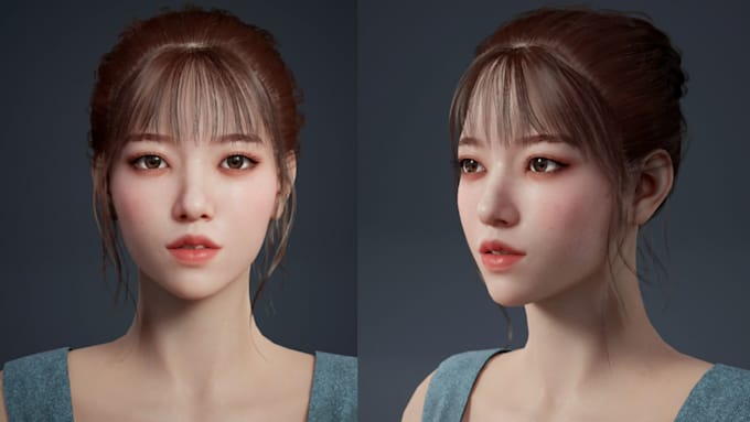 Create 3d metahuman character, ue5 digital human for unreal engine and game by Bale_dav | Fiverr