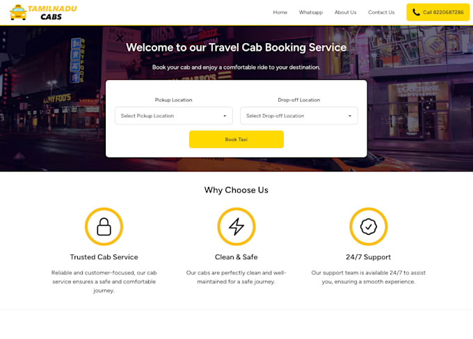 Create a travel cab booking website with admin panel by Prathiseelan ...