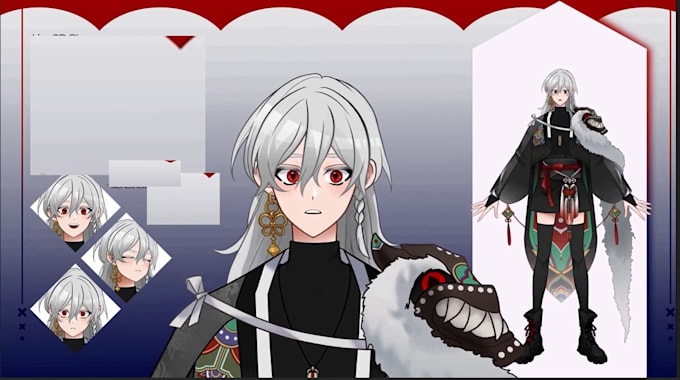 Design and rig live2d model, vtuber model, 2d rigging, live2d rigging ...