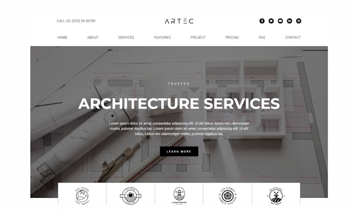 Create construction website architecture website architecture design ...