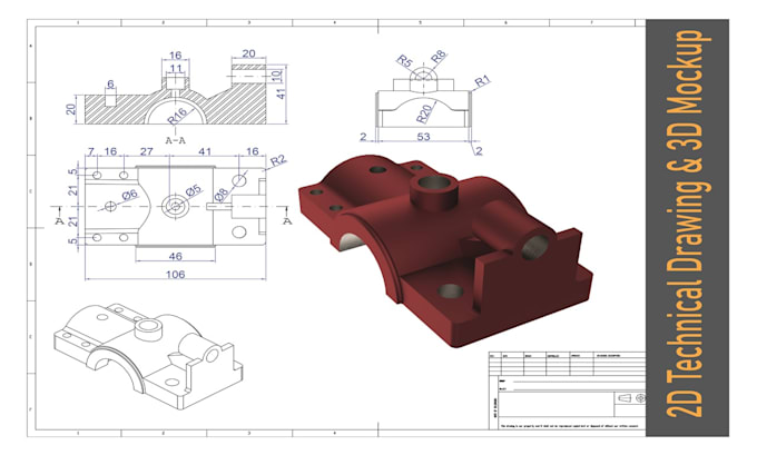 Professional 2d technical drawings and 3d modeling for your products by ...