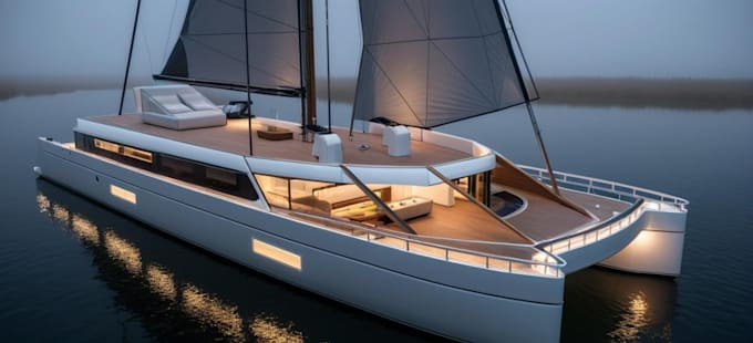 Yacht exterior and interior design by Gulsahguleer | Fiverr