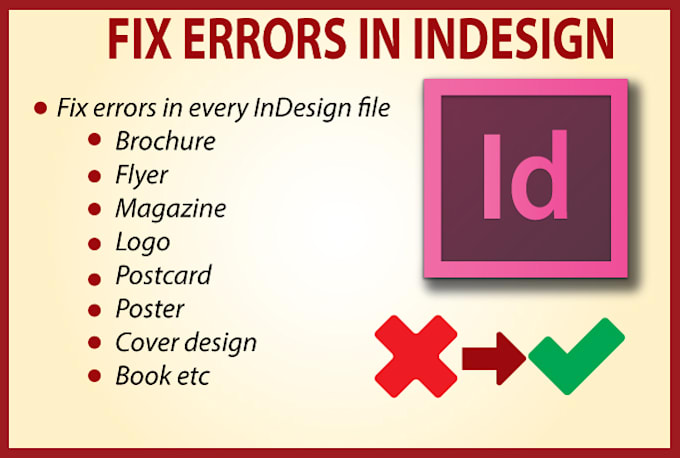 Fix errors and edit in your adobe indesign document by Altawww | Fiverr