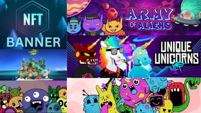 Design nft banner, crypto banner twitter banner, gamer banner and ...