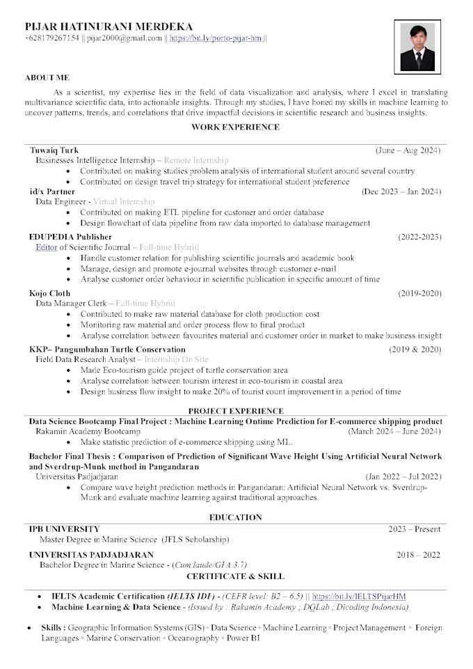 Make your best resume, ats friendly cv, and linkedin by Pijar_2000 | Fiverr