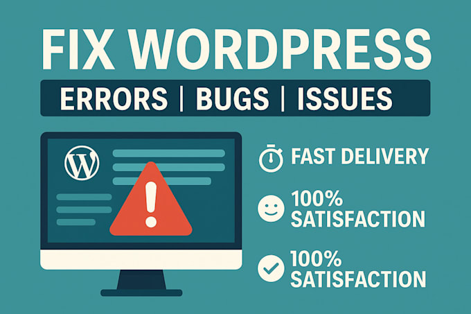 Fix wordpress bugs, errors, and issues by Arpit_anjane | Fiverr