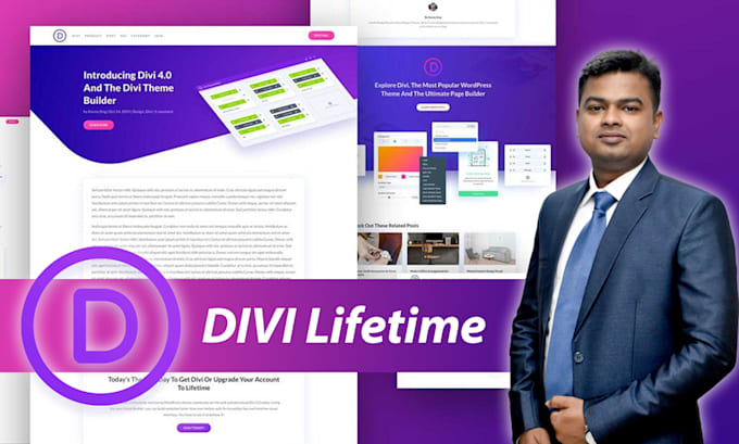 Install divi theme and plugins with lifetime updates by Alfaisal | Fiverr