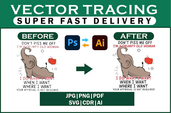 Vector tracing, redraw logo, vector illustration by Ashna0921 | Fiverr