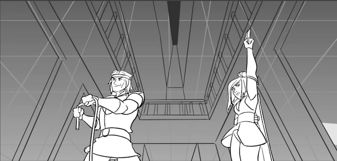 Draw 2d lineart animation 2d traditional animation 2d line art ...