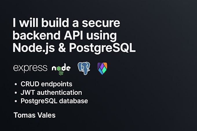 Build a professional backend api using nodejs and postgresql by ...