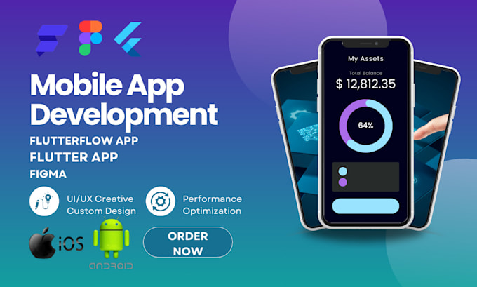 Develop flutterflow mobile app, figma to flutter, android ios flutter app by Asetodeveloper | Fiverr