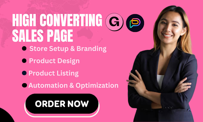 Setup gumroad shop, gumroad pensight product design, gumroad sales page listing by Kathrinmeyer ...