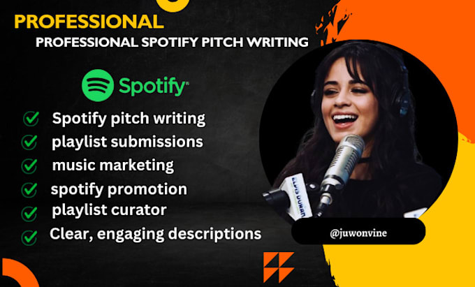 Write your compelling spotify pitch for any song and spotify promotion ...
