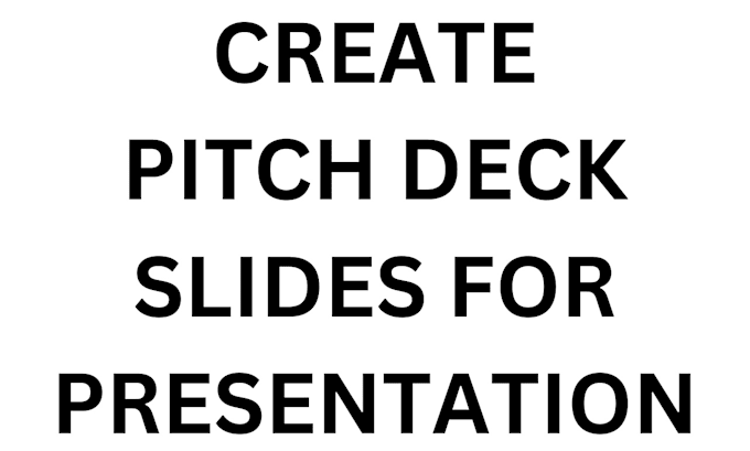 Create pitch deck slides by Comfhoorth | Fiverr