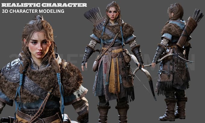 Create realistic metahuman characters 3d head 3d face unreal engine for ...