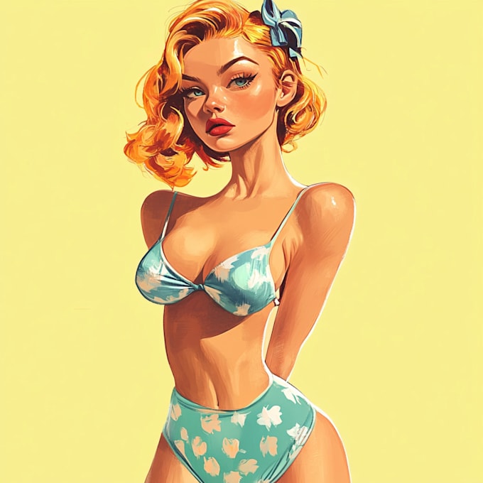Draw Nsfw Art Pin Up Girl Fanarts And Oc For You By Fydwon Fiverr