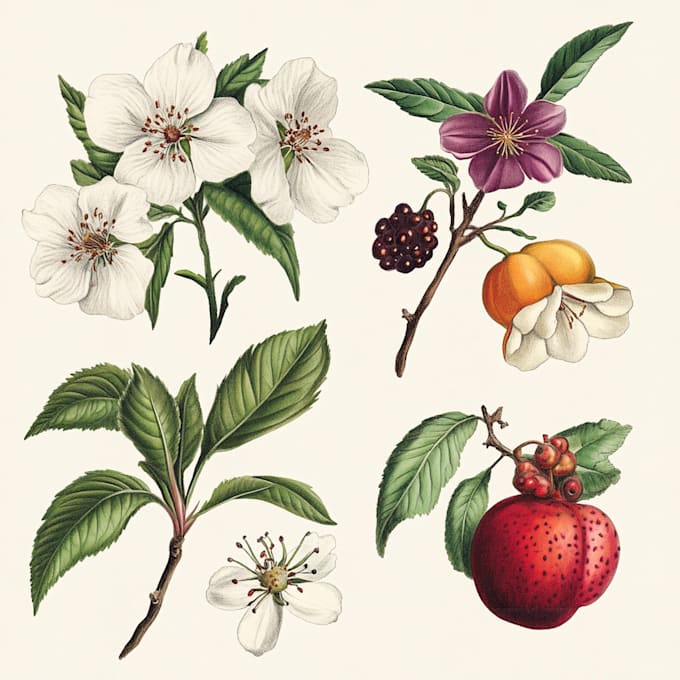 Make a botanical illustration art for you by Troya_rose | Fiverr