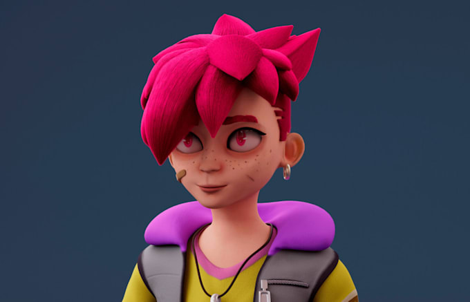 Sculpt 3d model,cartoon model,pixar cartoon character,stylized 3d ...