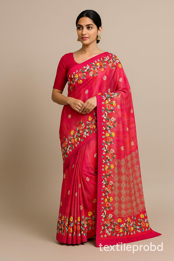 Design bangladeshi sharee pattern for digital or block print by ...