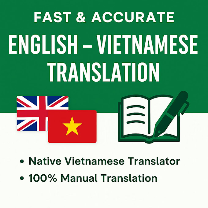 Translate english to vietnamese and vietnamese to english by Duy_nguyen ...
