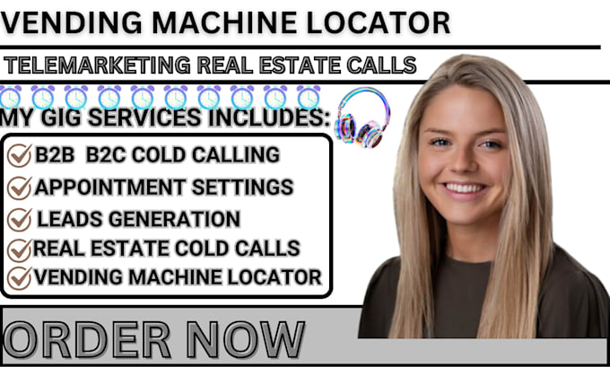 Real estate cold calling vending machine locator, cold caller for ...