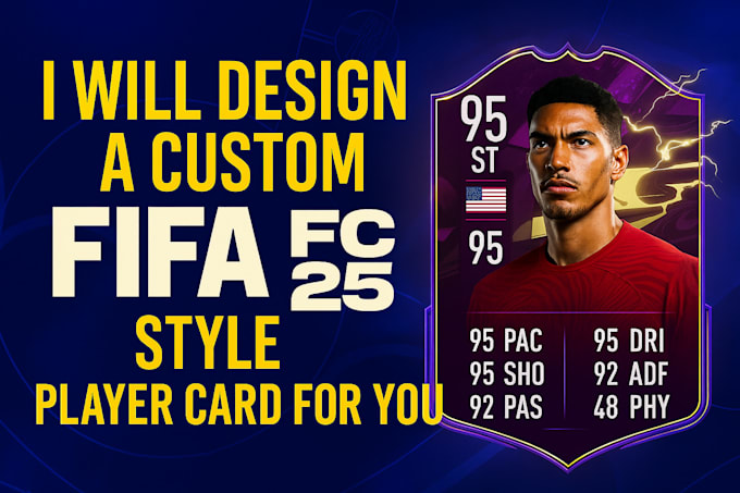 Design a custom fifa fc 25 style player card for you by Yahya_elouardi ...