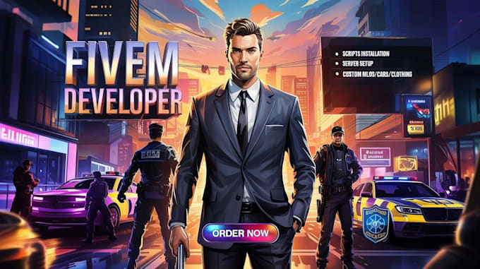 Create a fivem server for esx qbcore and be your developer, qbcore, esx, vmenu by Celestia ...