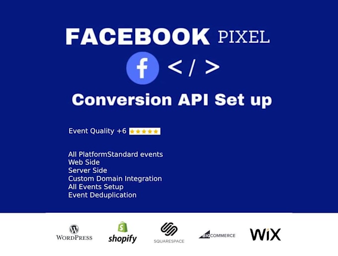 Setup and fix facebook pixel conversion api and track events by Deialu | Fiverr