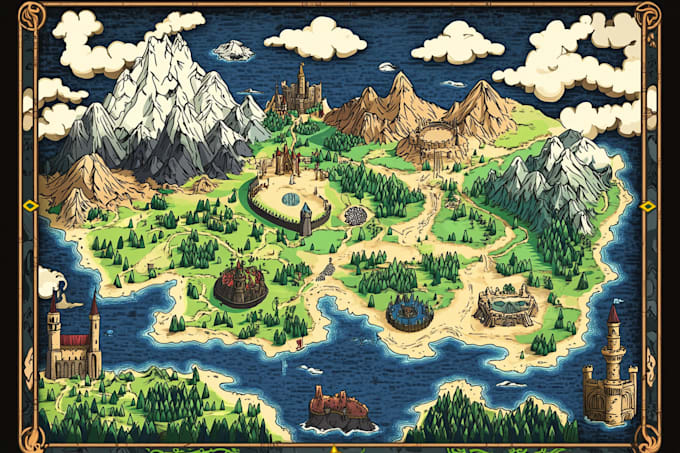 Make a design fantasy maps by Thysvan | Fiverr