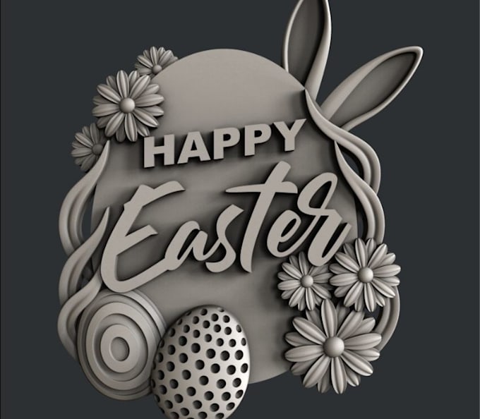 3d printable files,cnc sculptor,3d easter chracter minis, festive model ...